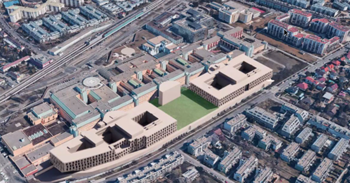 Klinik Donaustadt: Erste Bilder der geplanten Bettentürme - Wiener ...